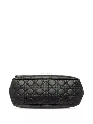 Dior Lambskin Cannage New Lock Shoulder Bag - Black