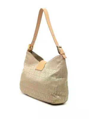 Fendi Zucchino Canvas Shoulder Bag