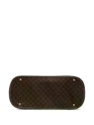 Celine Macadam Coated Canvas Dome Satchel