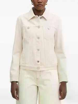 TRUSSARDI Cream White Denim Jacket