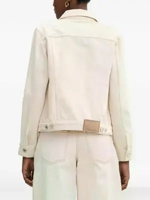 TRUSSARDI Cream White Denim Jacket