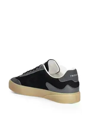 TRUSSARDI Panelled Lace-up Sneakers - Black