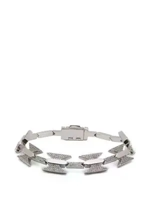 DARKAI Razor Crystal-embellished Wire Bracelet - Silver