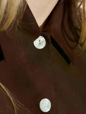 Marni Contrast-panel Top-stitched Polo Shirt