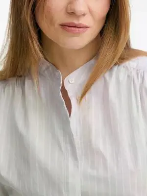 Marc O'polo Striped Band Collar Blouse