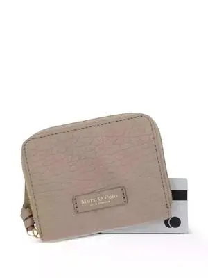 Marc O'polo Grained-leather Zip-around Wallet - Neutrals