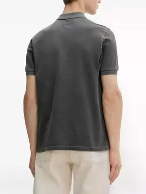 Marc O'polo Logo-embroidered Piqué Polo Shirt - Grey