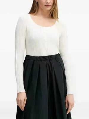Marc O'polo Ribbed-knit Button-up Cardigan - White
