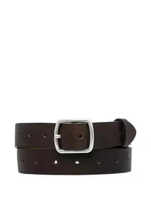 Marc O'polo Leather Belt With Silver-tone Buckle - Brown