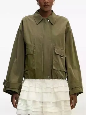 ISABELLE BLANCHE Zip-up Jacket With Flap Pockets - Green