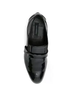 CARLO PIGNATELLI Patent Leather Strap Detail Loafers