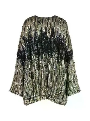 Alberta Ferretti Embellished Coat - Gold