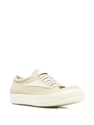 Rick Owens Contrast Panel Lace-up Sneakers
