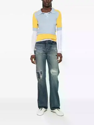 JW Anderson Distressed-effect Patchwork Jeans