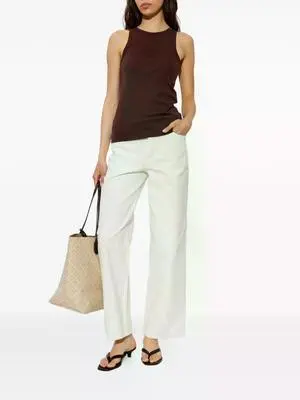 BY MALENE BIRGER Mani Ribbed-knit Tank Top - Red