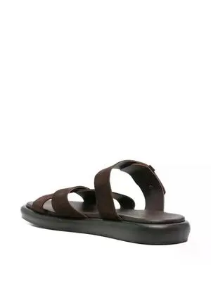 JOHN HARRISON Suede Crossover Sandals