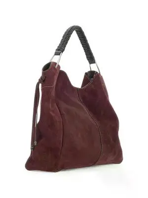 GIANNI CHIARINI Suede Tote Bag - Red
