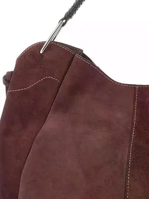 GIANNI CHIARINI Suede Tote Bag - Red