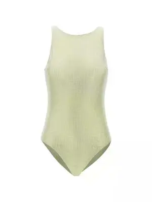 TWENTY FOURHAITCH Lamu Rhinestone Embellished Bodysuit - Green