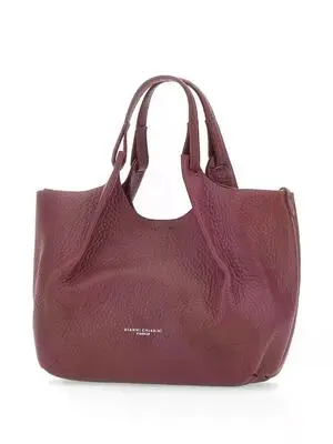 GIANNI CHIARINI Dua Pebbled Leather Tote Bag