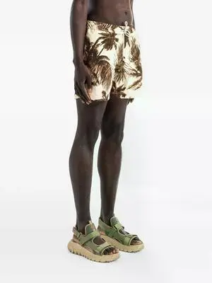 Moncler Palm-print Swim Shorts