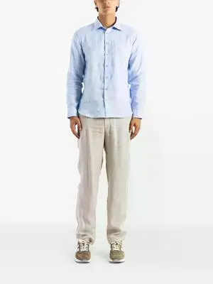 Sease Slub-texture Chest-pocket Shirt
