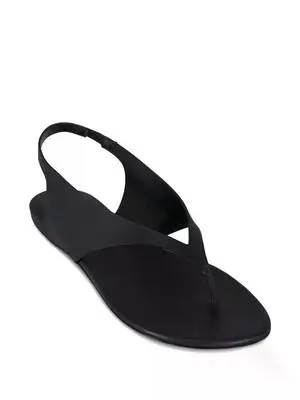 Le Monde Beryl Langley Leather Thong Sandals - Black