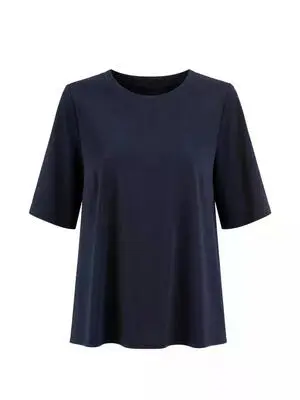VICARIO CINQUE Round Neck Short Sleeve T-shirt - Blue