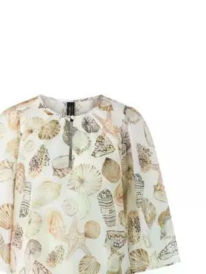 MARCCAIN Seashell Print Blouse