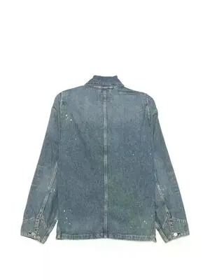 Carhartt Work In Progress Logo Patch Denim Jacket