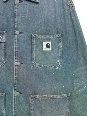 Carhartt Work In Progress Logo Patch Denim Jacket