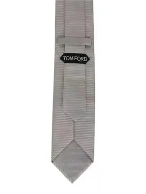TOM FORD Textured Neck Tie - Grey