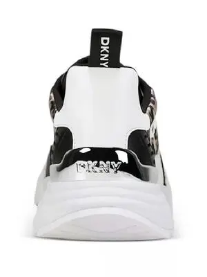 Dkny Leopard Print Lace Up Sneakers