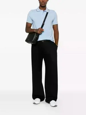 TOM FORD Contrast-trim Polo Shirt - Blue