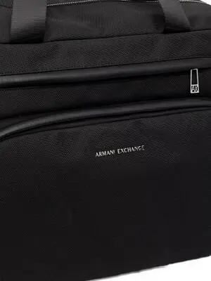 Armani Exchange Logo-print Zip Pocket Holdall Bag