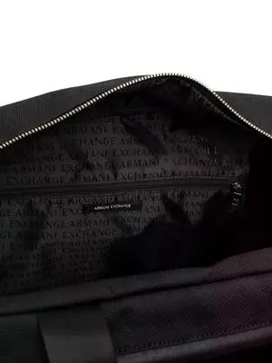 Armani Exchange Logo-print Zip Pocket Holdall Bag