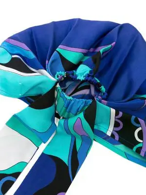 Emilio Pucci Iride Print Silk Headband - Blue