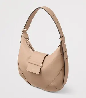 JIMMY CHOO Bar Lambskin Shoulder Bag - Brown