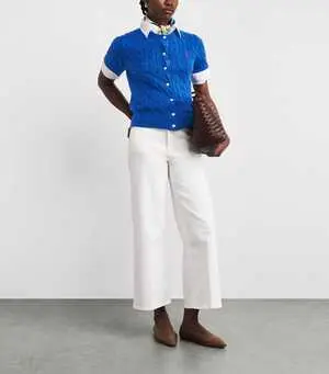 Polo Ralph Lauren Cotton Cable-knit Cardigan - Blue