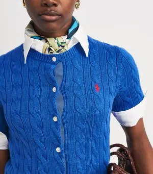 Polo Ralph Lauren Cotton Cable-knit Cardigan - Blue