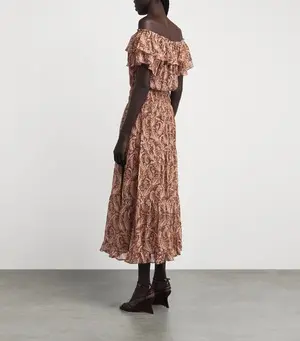 Paige Silk Georgette Alistar Midi Dress