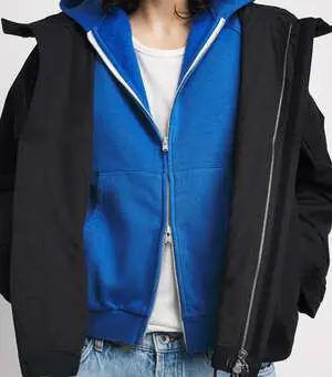COLE BUXTON Zip-up Cropped Hoodie