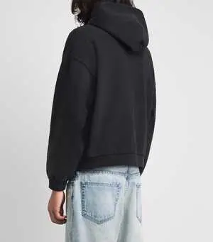 COLE BUXTON Distressed Surf Hoodie - Black