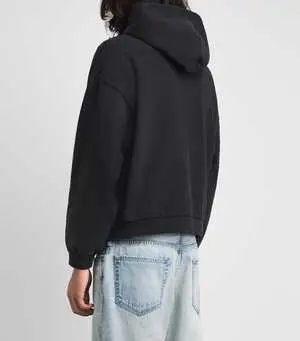 COLE BUXTON Distressed Surf Hoodie - Black