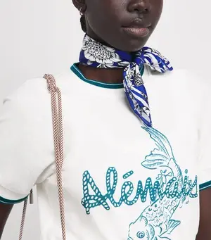 ALEMAIS Alémais Cotton Printed T-shirt - Ivory