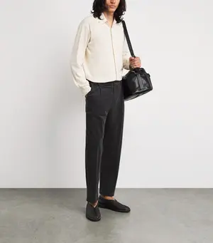 Barena Venezia Corduroy Straight Trousers - Black