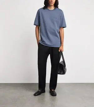 NN.07 Relaxed Logo Nat T-shirt - Blue