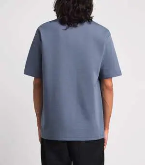 NN.07 Relaxed Logo Nat T-shirt - Blue