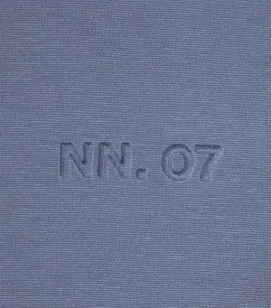 NN.07 Relaxed Logo Nat T-shirt - Blue