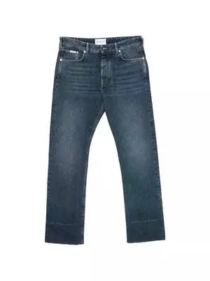 Givenchy Faded Wash Raw-cut Jeans - Blue